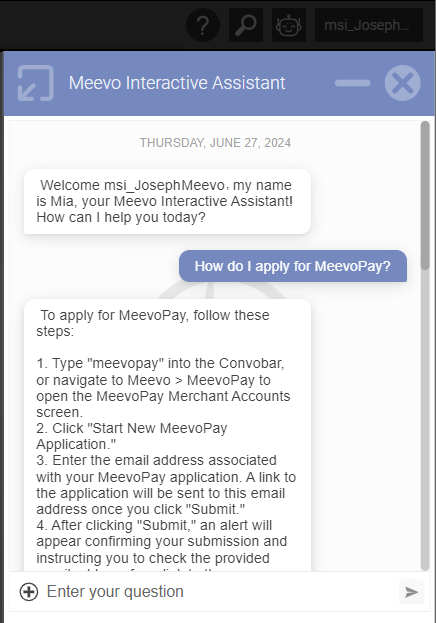 Meevo 2024 July Draft Notes